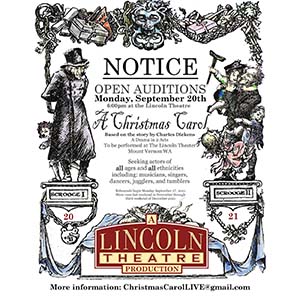 Christmas Carol Audition Notice | Lincoln Theatre